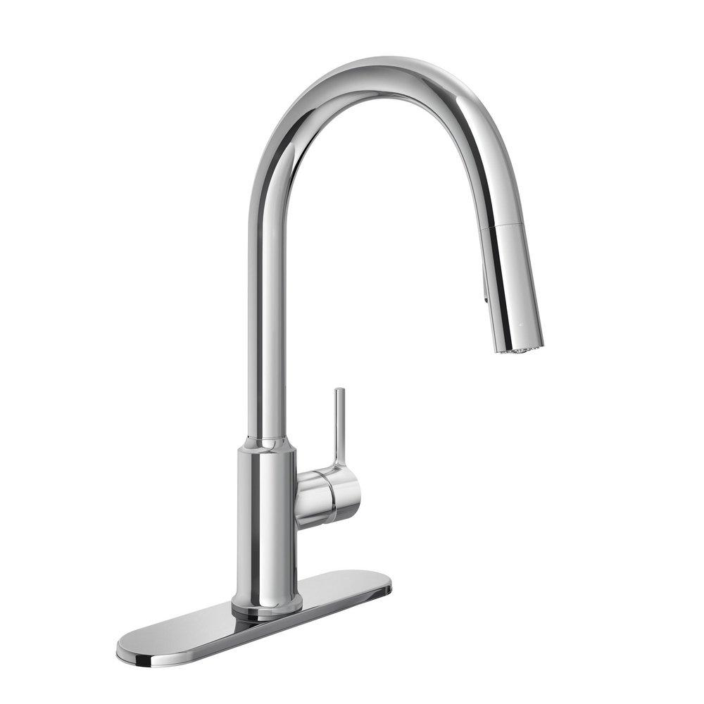 PROFLO® Single Handle Pull Down Kitchen Faucet in Polished Chrome ...