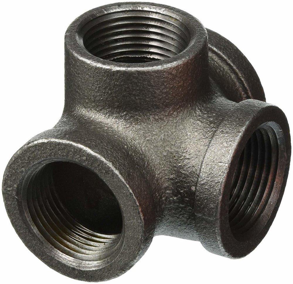 1 in. FNPT Black Malleable Iron Side Outlet 90 Degree Elbow | Ferguson