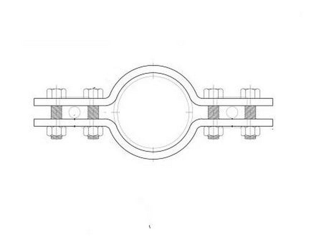 PHD Manufacturing 6 in. Plain Carbon Steel Pipe Clamp | Ferguson