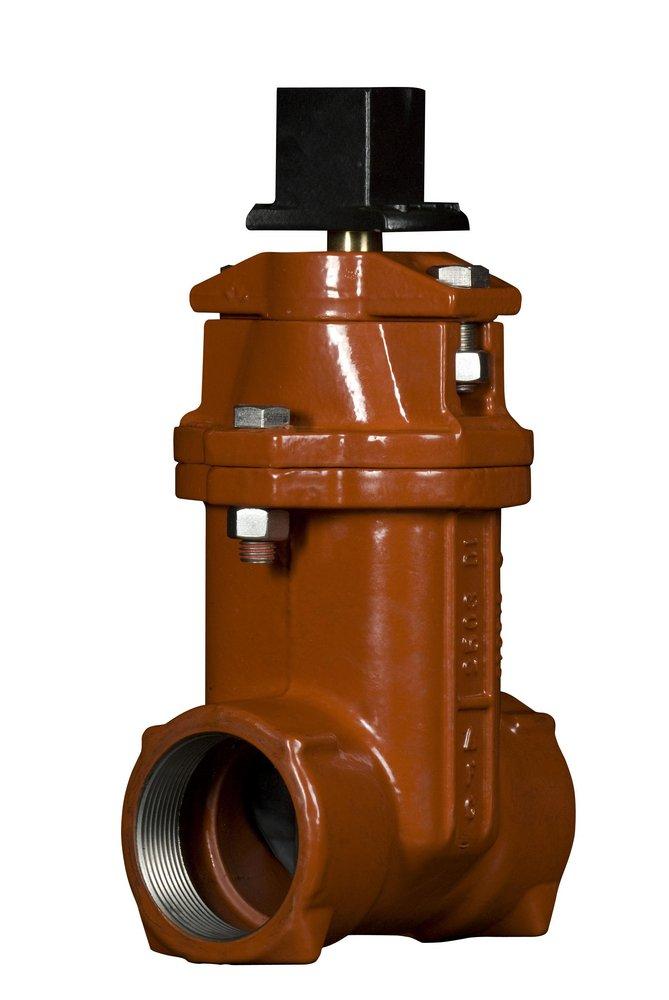 American Flow Control 2 in. Threaded Ductile Iron Open Right Resilient ...