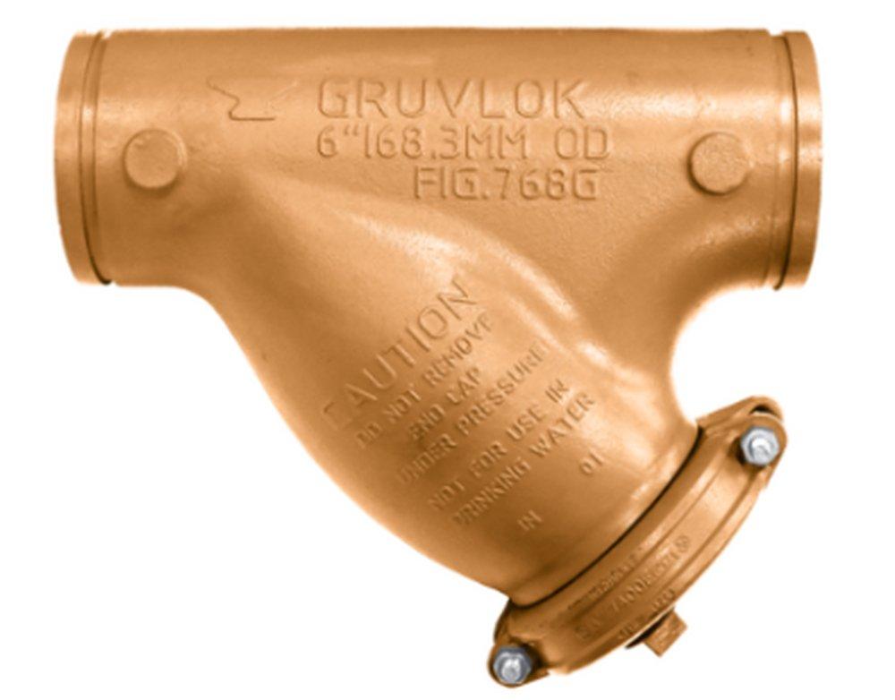 Gruvlok Model 768G Wye 6 in. Ductile Iron and Stainless Steel Grooved ...