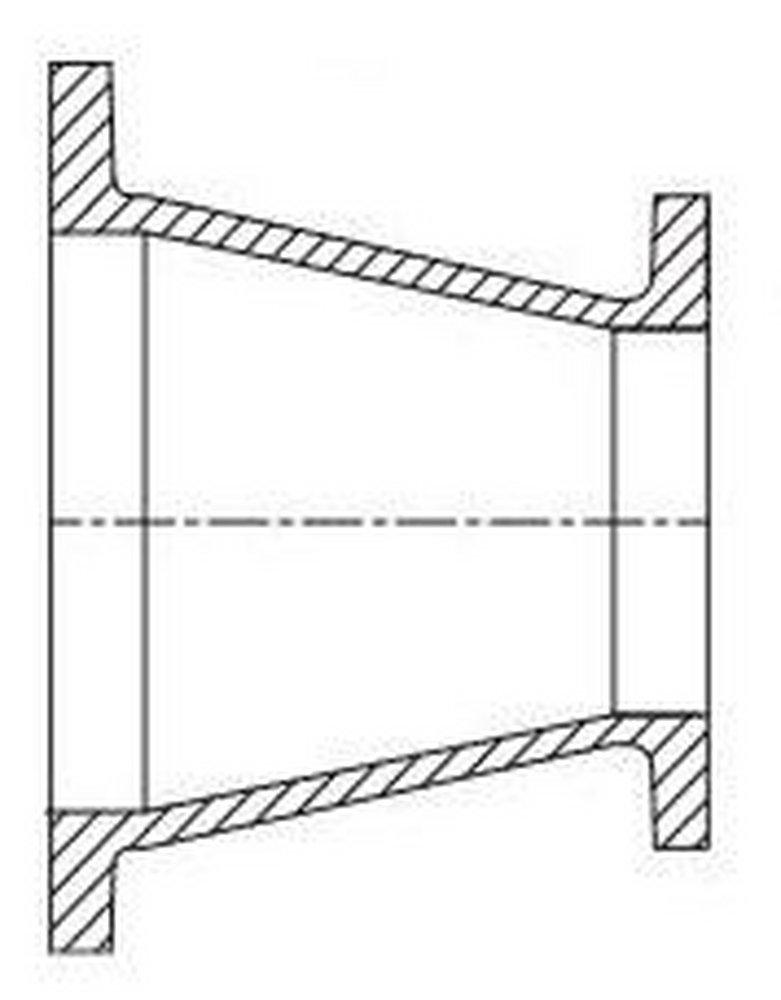 Tyler Union 4 x 3 in. Flanged 125# Ductile Iron C110 Concentric Full ...