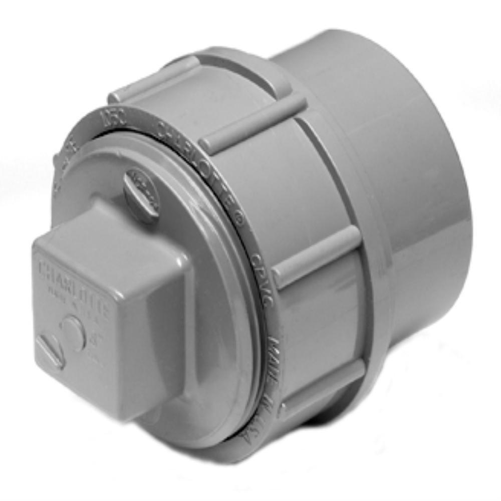 3 in. ChemDrain CPVC Fitting Cleanout Adapter with Plug | Ferguson