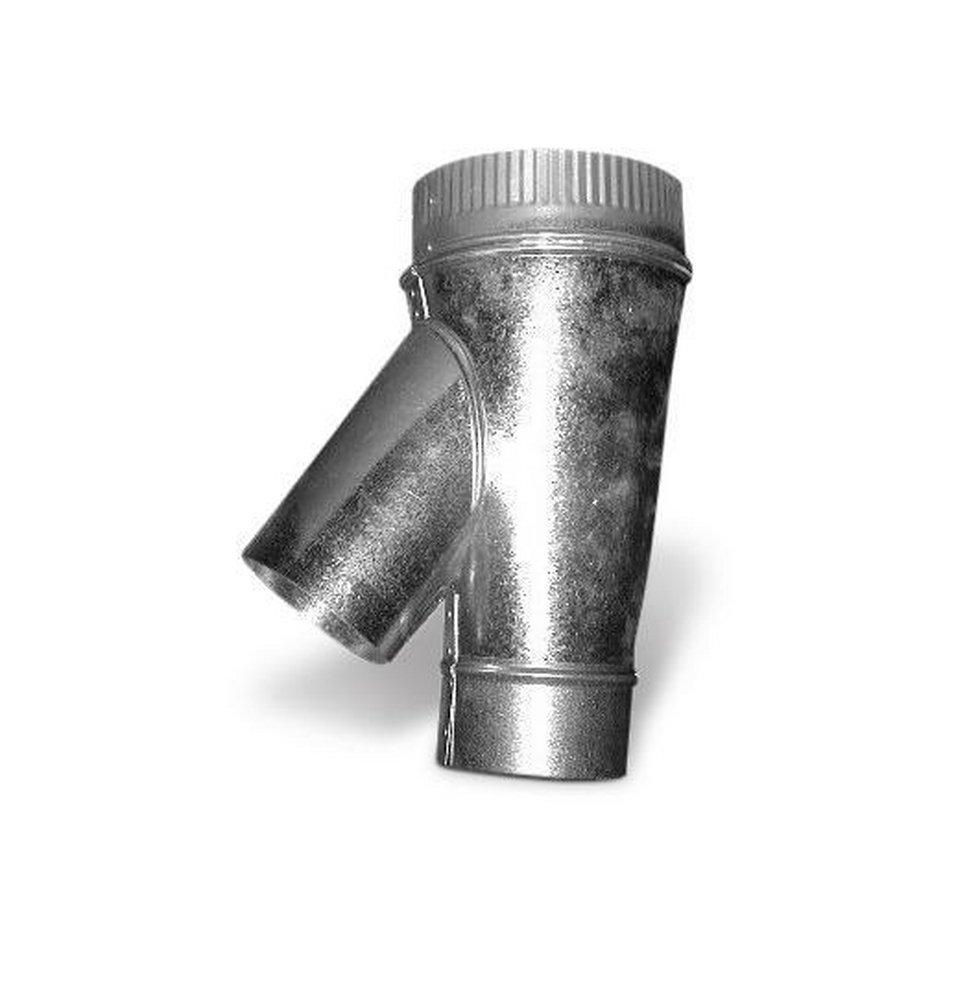 4 in. x 5 in. x 4 in. 26 ga Galvanized Steel Flue Wye | Ferguson