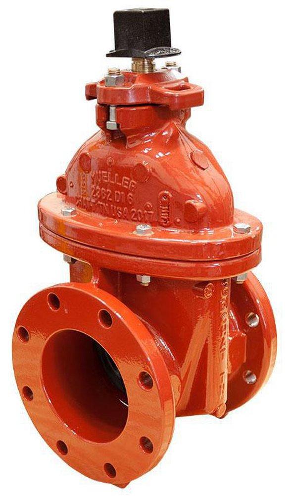 Mueller Company 6 in. Flanged Ductile Iron Open Left E381 Resilient ...