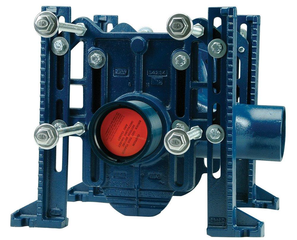 Zurn 4 in. No-Hub Narrow Wall Back-To-Back Inlet Adjustable Carrier ...