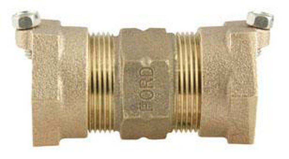 Ford Meter Box 1 in. Pack Joint Brass Straight Compression Coupling ...