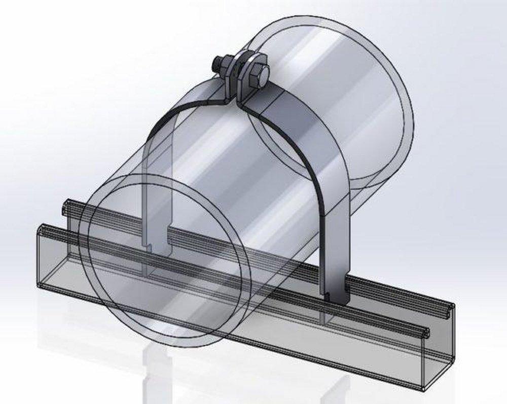 Empire Industries 2 in. Stainless Steel Strut Pipe Clamp | Ferguson