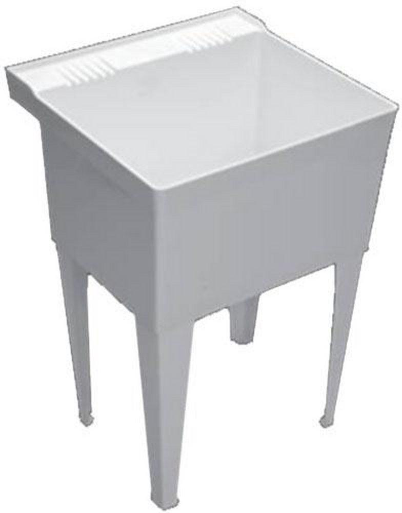 PROFLO® 23 x 21-1/2 in. Floor Mount Laundry Sink in White | Ferguson