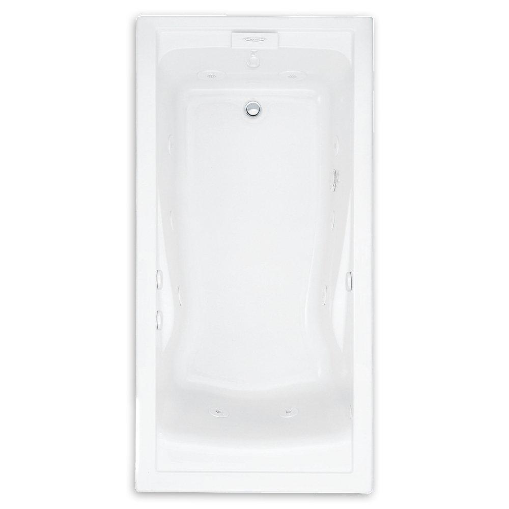 60 x 36 in. Whirlpool Drop-In Bathtub with Reversible Drain in White ...