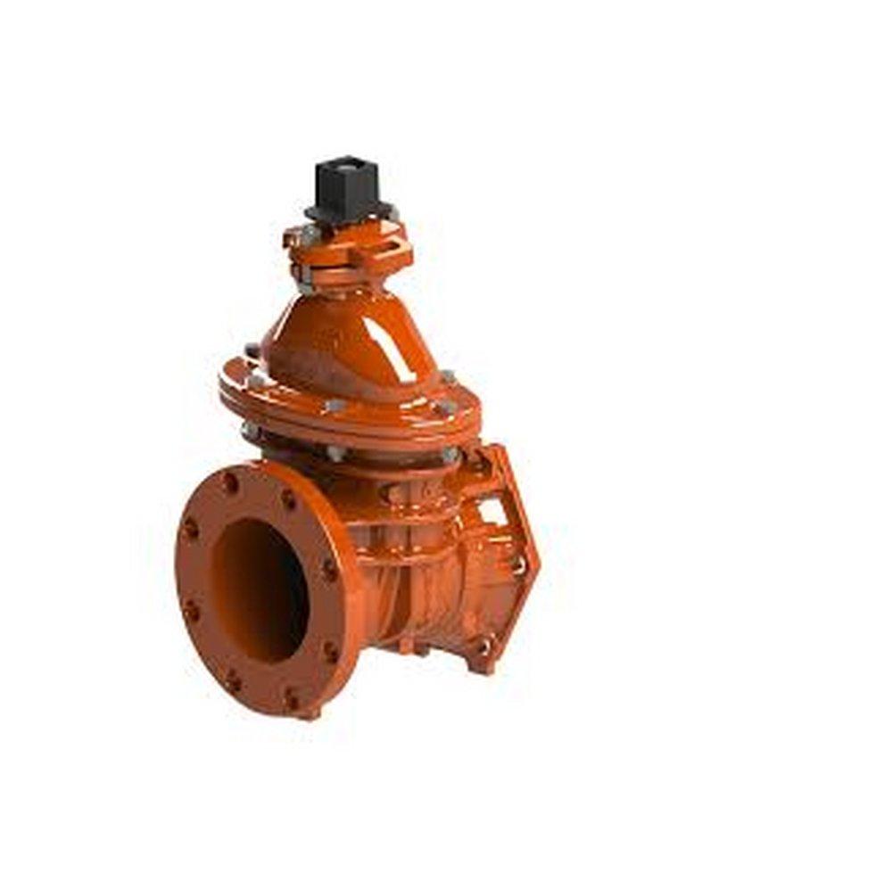 Clow Valve 4 in. Flanged Ductile Iron Open Left Resilient Wedge Gate ...