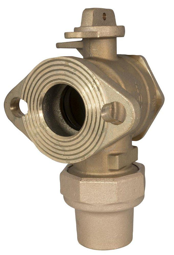 Ford Meter Box 2 in. Copper Flare x Meter Flanged Ball Valve with Lock ...