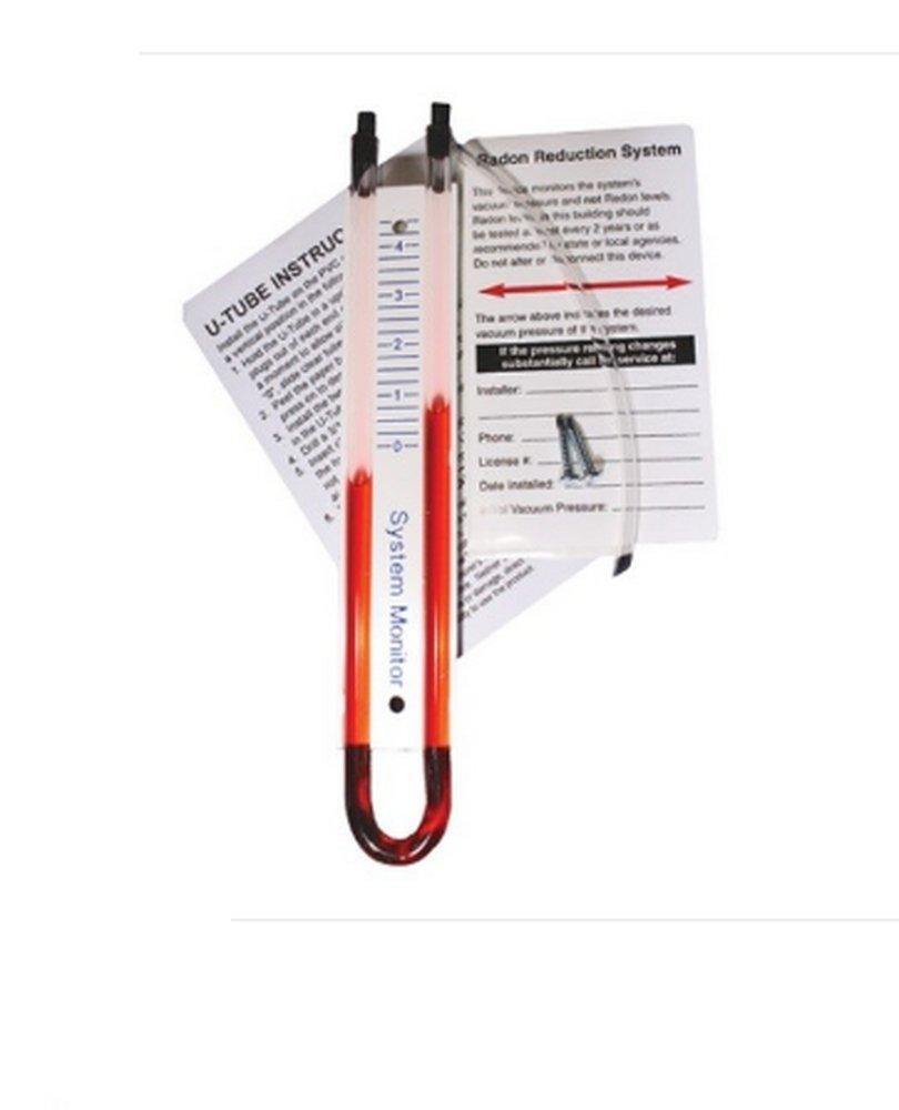 Radon Control Glass Mini U-Tube Manometer | Ferguson