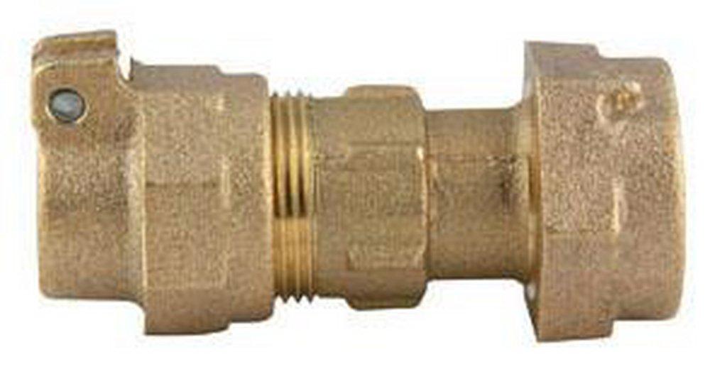 Ford Meter Box 1 in. Swivel Nut x CTS Pack Joint Brass Meter Coupling ...