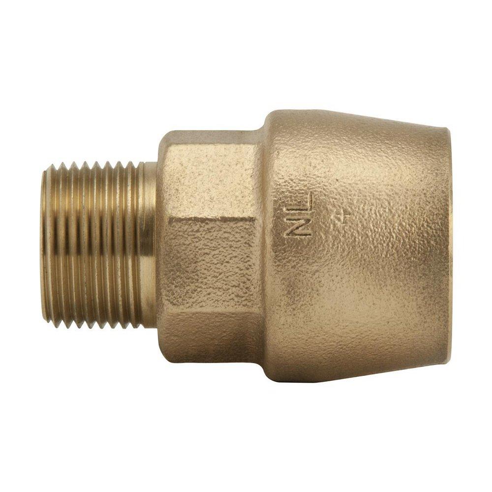 1 in. MIP x CTS Brass Coupling | Ford Meter Box | Ferguson