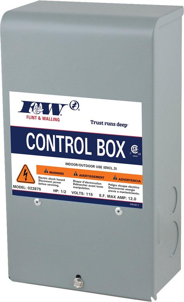 Flint & Walling 230V 3.2A 1 hp Pump Control Box | Ferguson