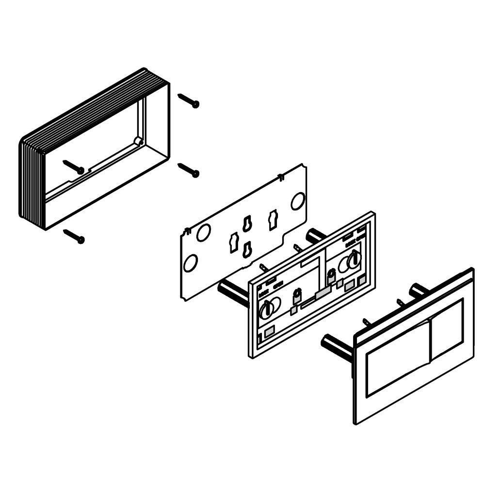 KOHLER Flush Actuator Kit in Polished Chrome | Ferguson