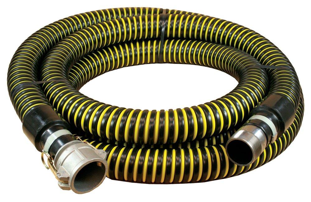 Abbott Rubber Co Inc 2 in. x 20 ft. Crushproof Suction Hose MNPSM x ...