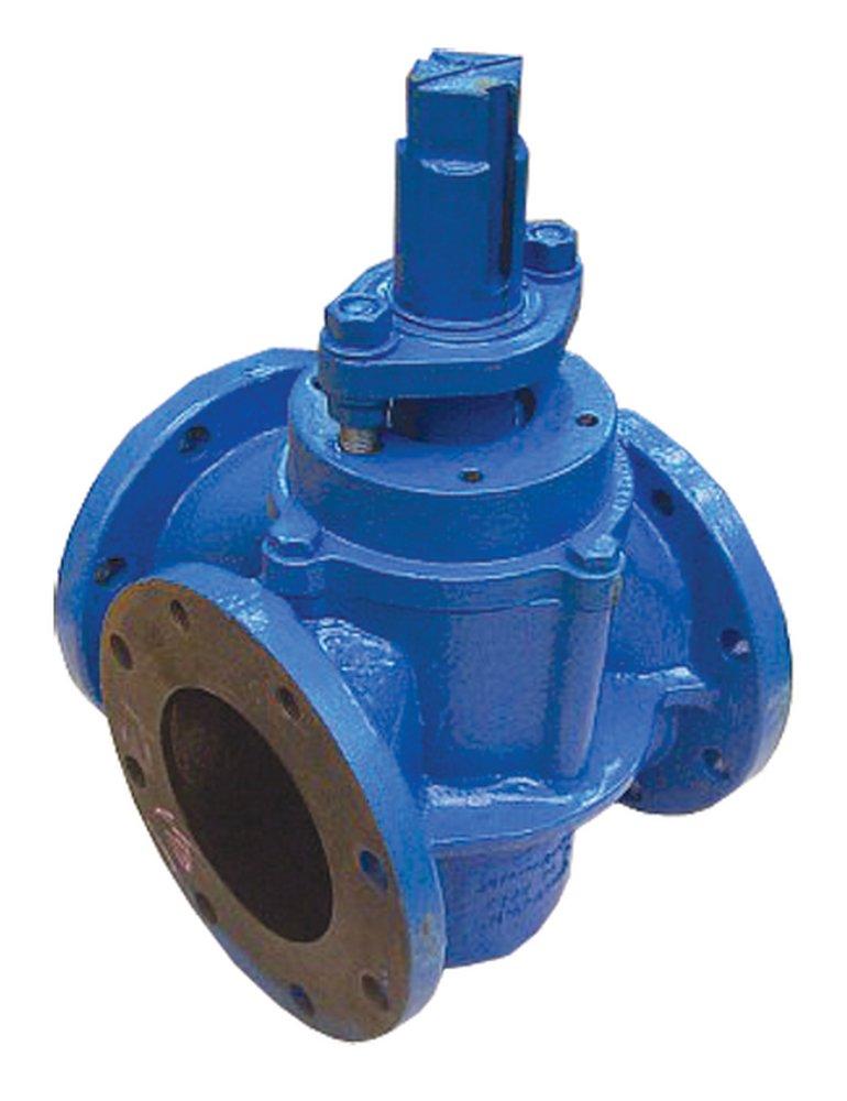 Milliken Valve 6 in. Ductile Iron 175 psi Flanged Hand Wheel Plug Valve ...