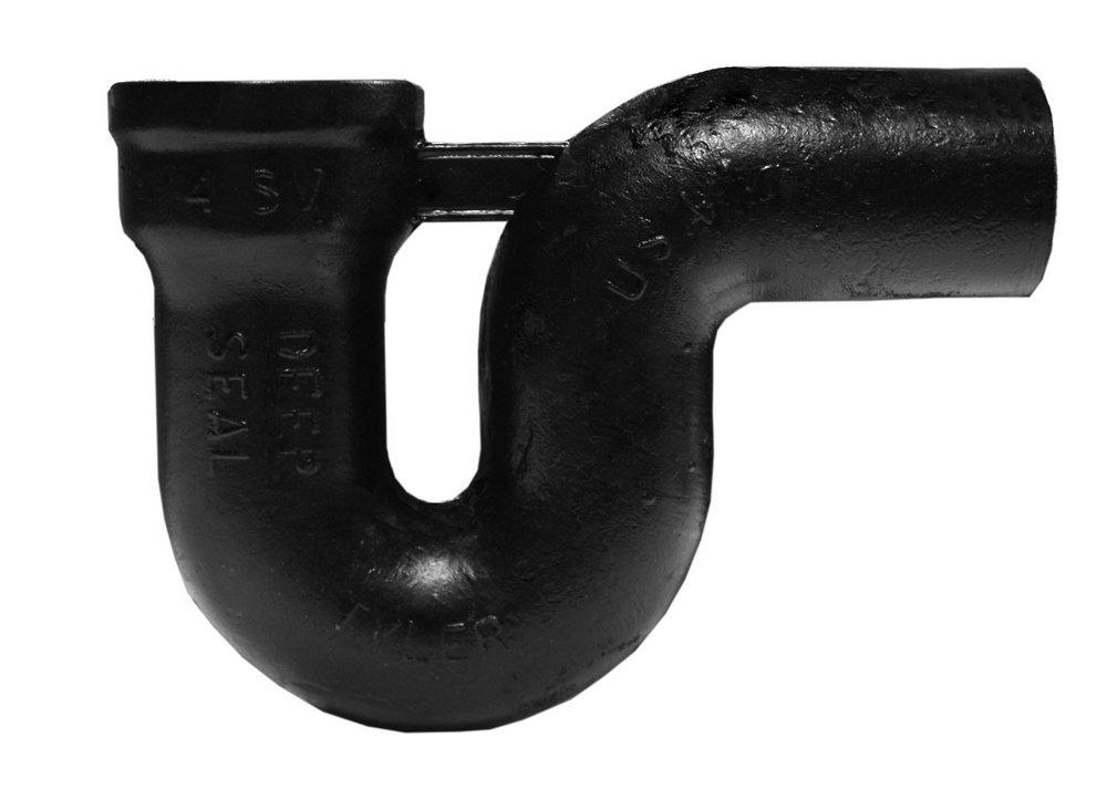 Tyler Pipe 4 in. Hub x Spigot Cast Iron P-Trap | Ferguson