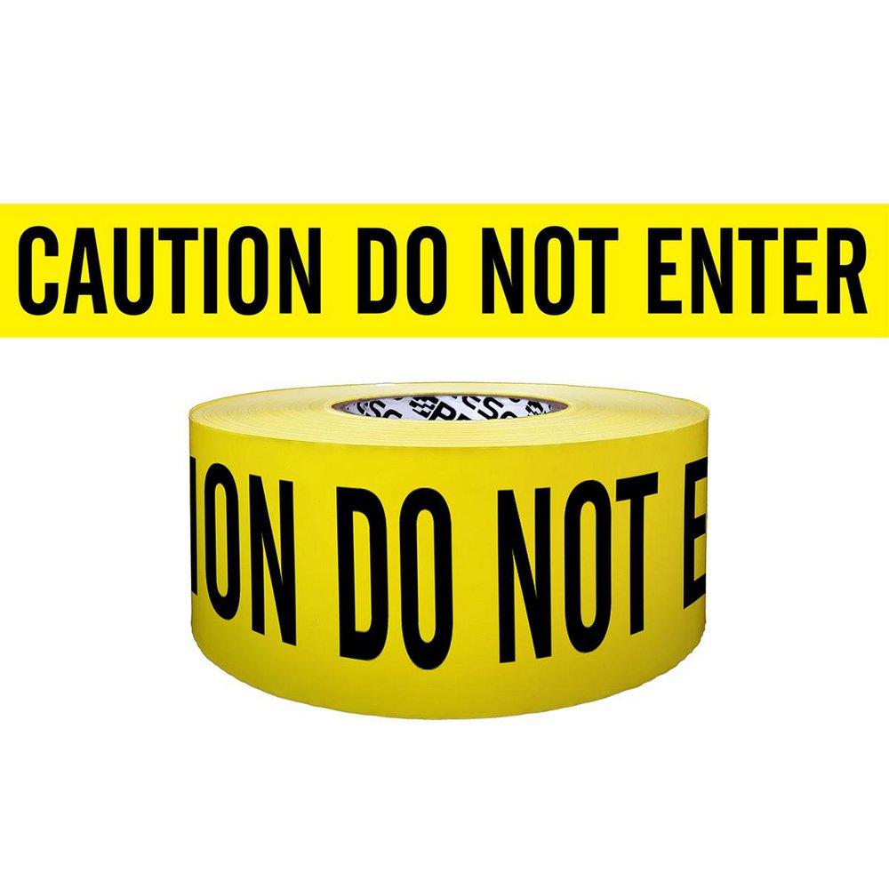 Presco 3 in. x 1000 ft. 4 mil Plastic Caution Do Not Enter Safety ...