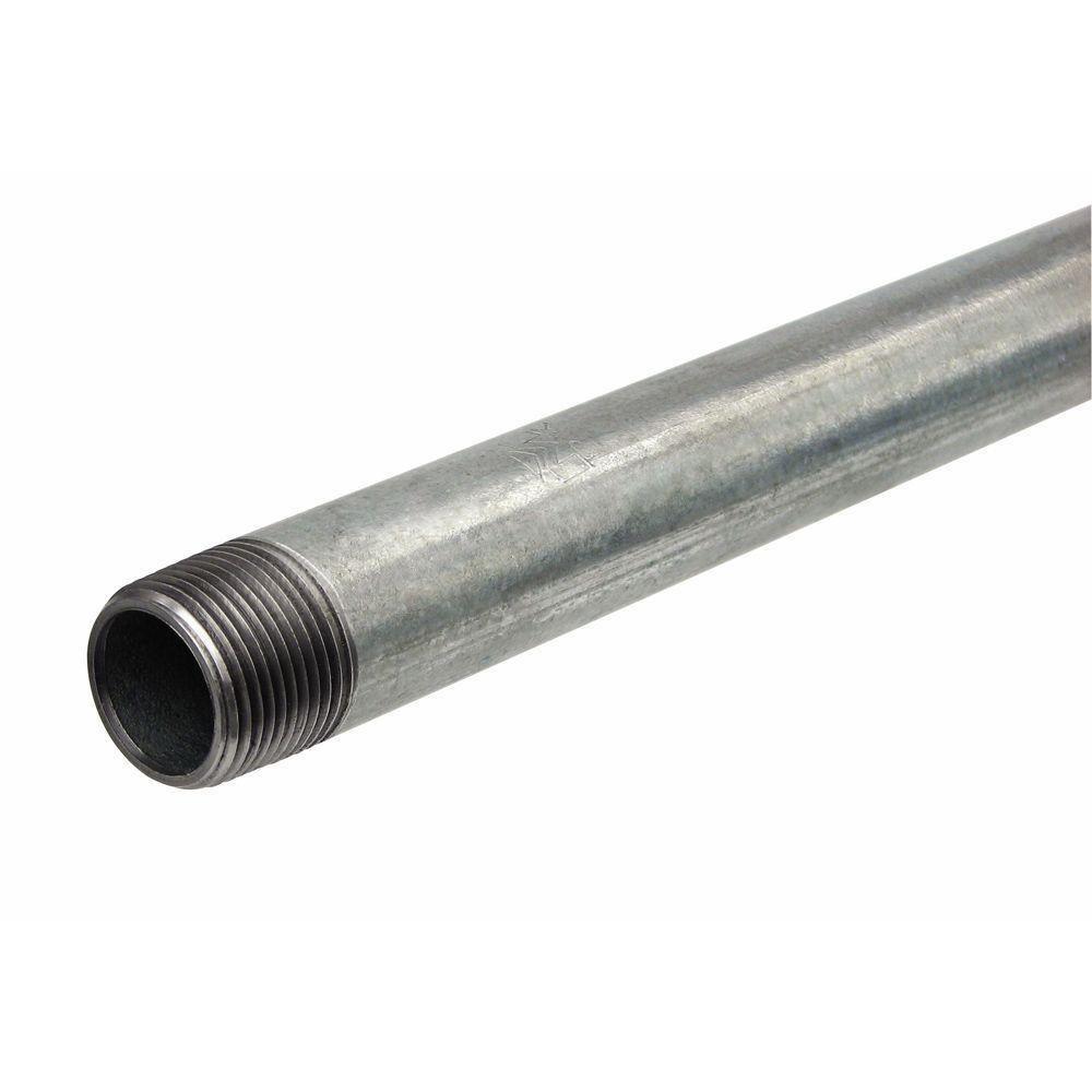 2 in. x 21 ft. Threaded Schedule 40 Domestic Galvanized Carbon Steel ...