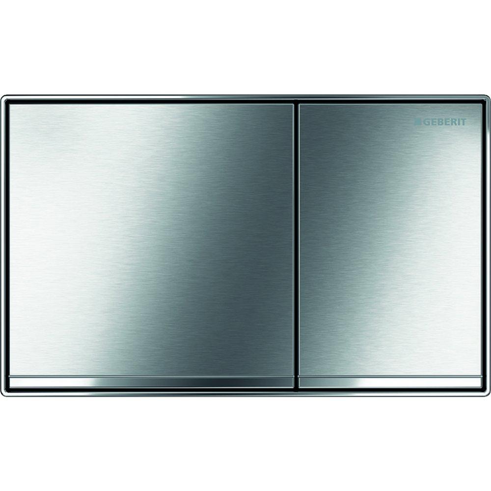 Geberit Dual Flush Actuator Flush Plate in Brushed chrome | Ferguson