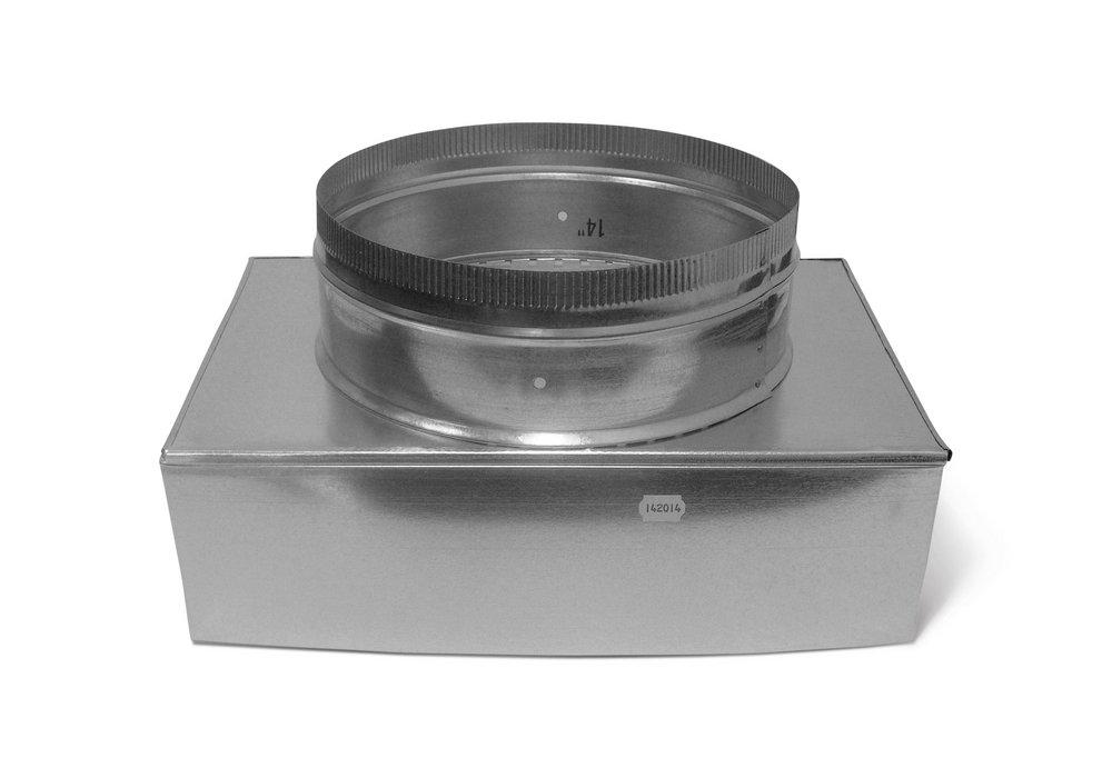 24 x 24 x 8 in. Duct Square-To-Round | Ferguson