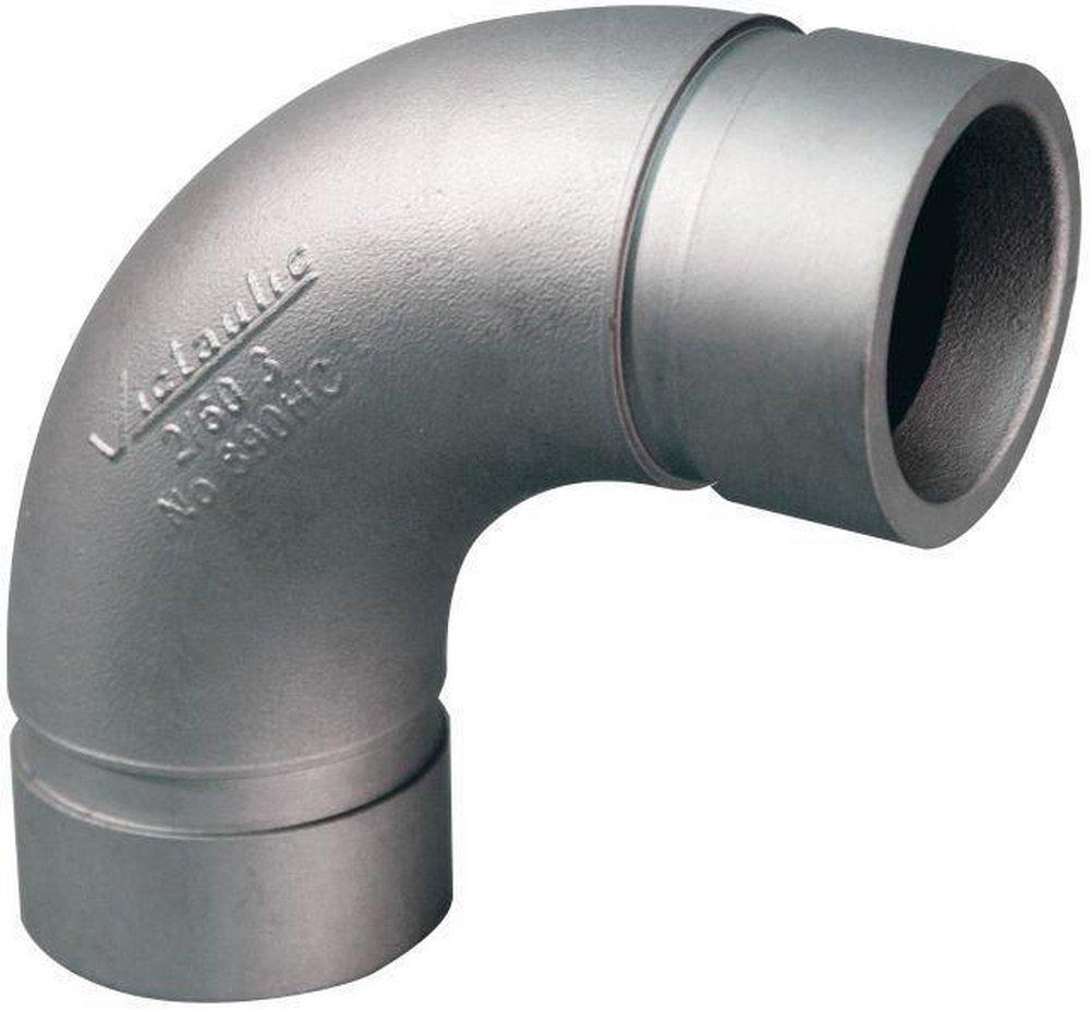 Victaulic 3 in. IPS x Grooved Long Radius Schedule 40 Cast Stainless Steel 90 Degree Elbow ...
