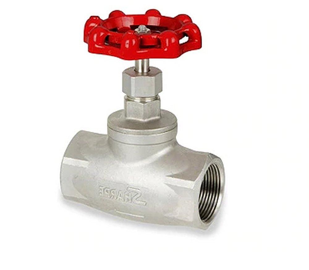 Inline Ball Valve 1/2 in. Stainless Steel Threaded Rising Valve Stem ...