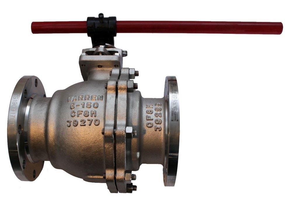 Warren Valve LP 8 in. Stainless Steel Full Port Flanged 150# Ball Valve ...