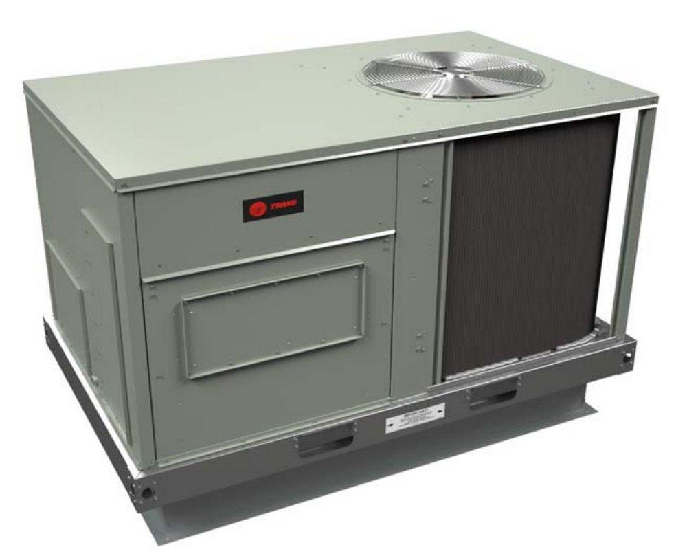 Trane 5 Ton 59 MBH 208/230V Three Phase Commercial Packaged Gas ...