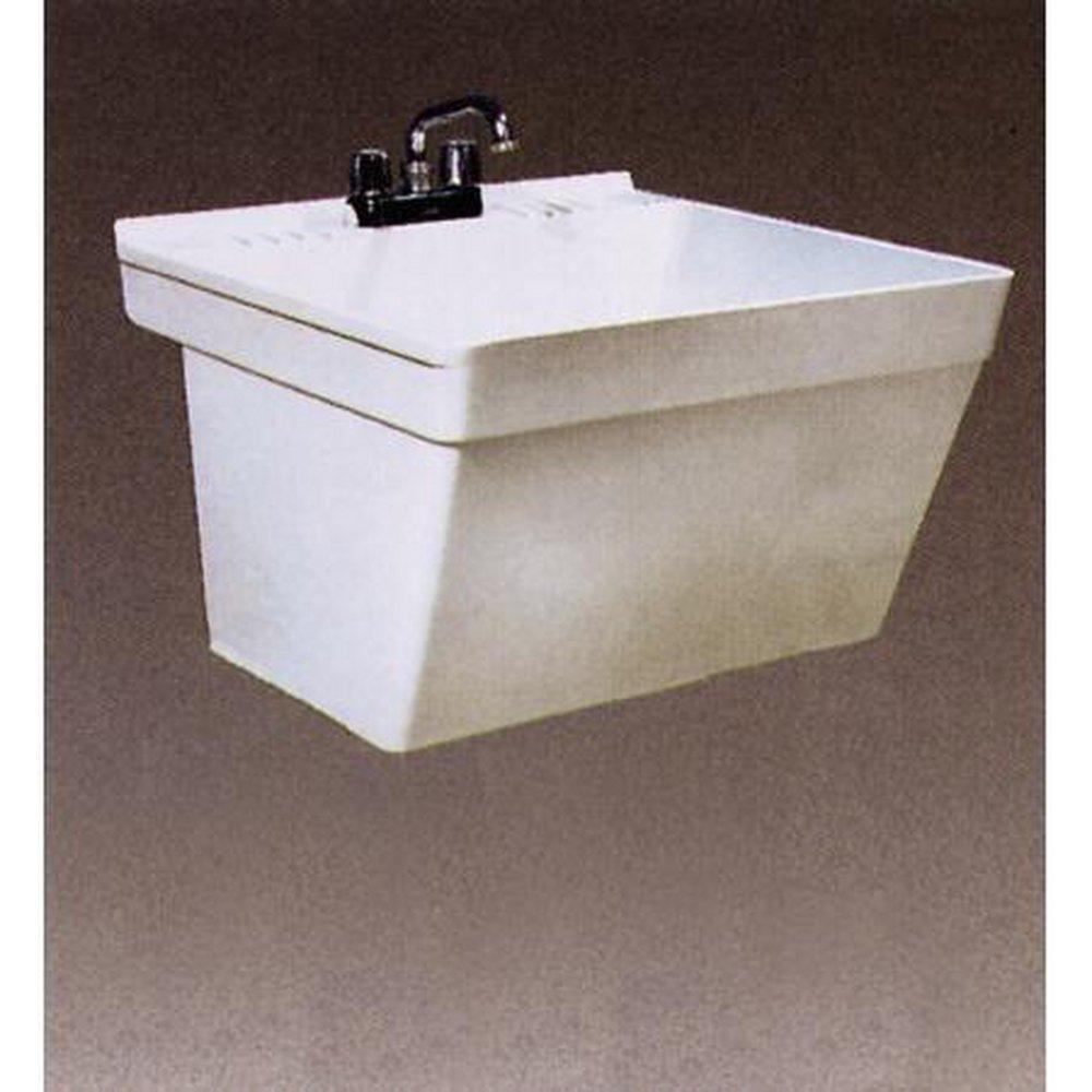 Florestone Wall Mount Single Utility Sink in White | Ferguson