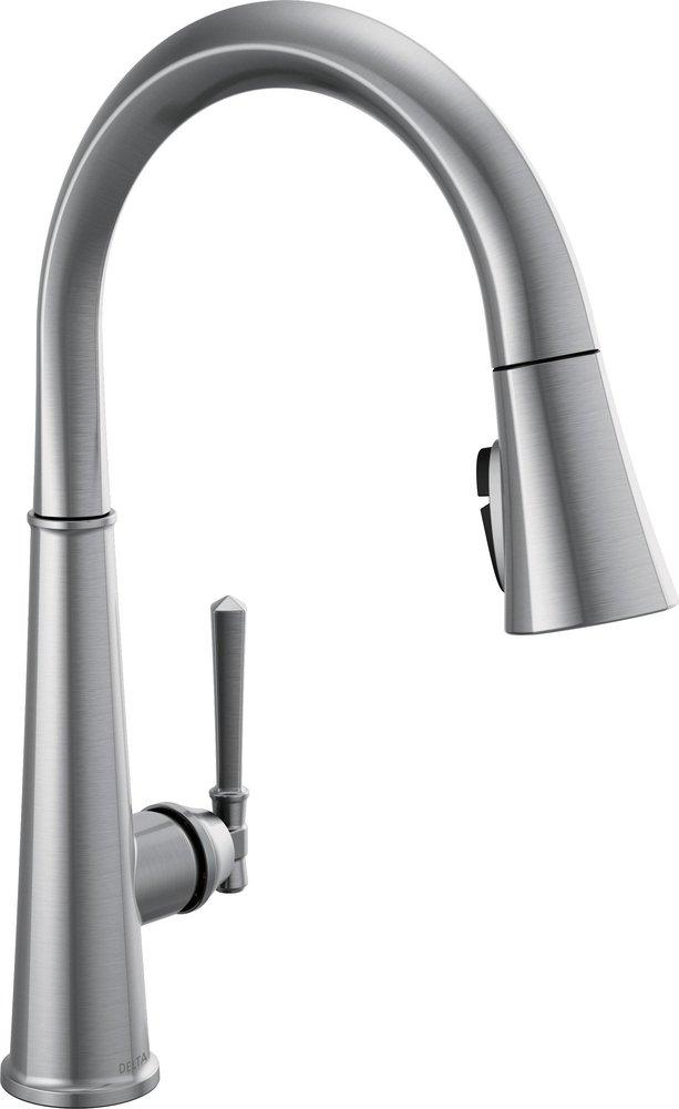 Single Handle Pull Down Kitchen Faucet in Lumicoat™ Arctic Stainless ...