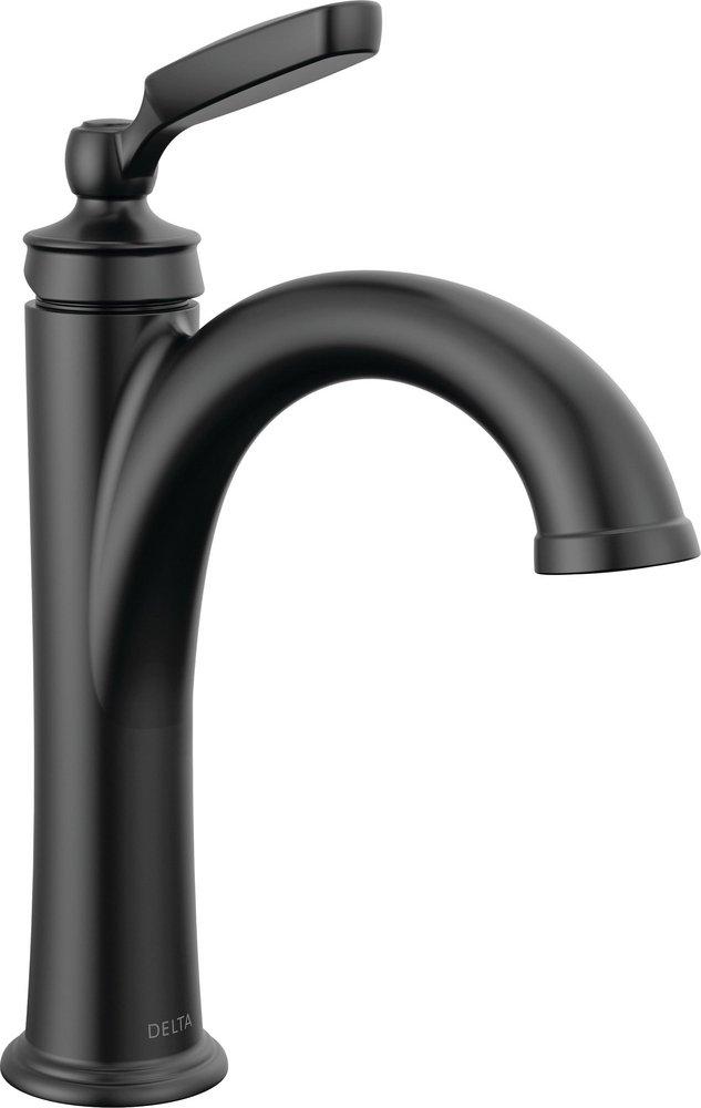 Delta Faucet Single Handle Monoblock Bathroom Sink Faucet in Matte ...