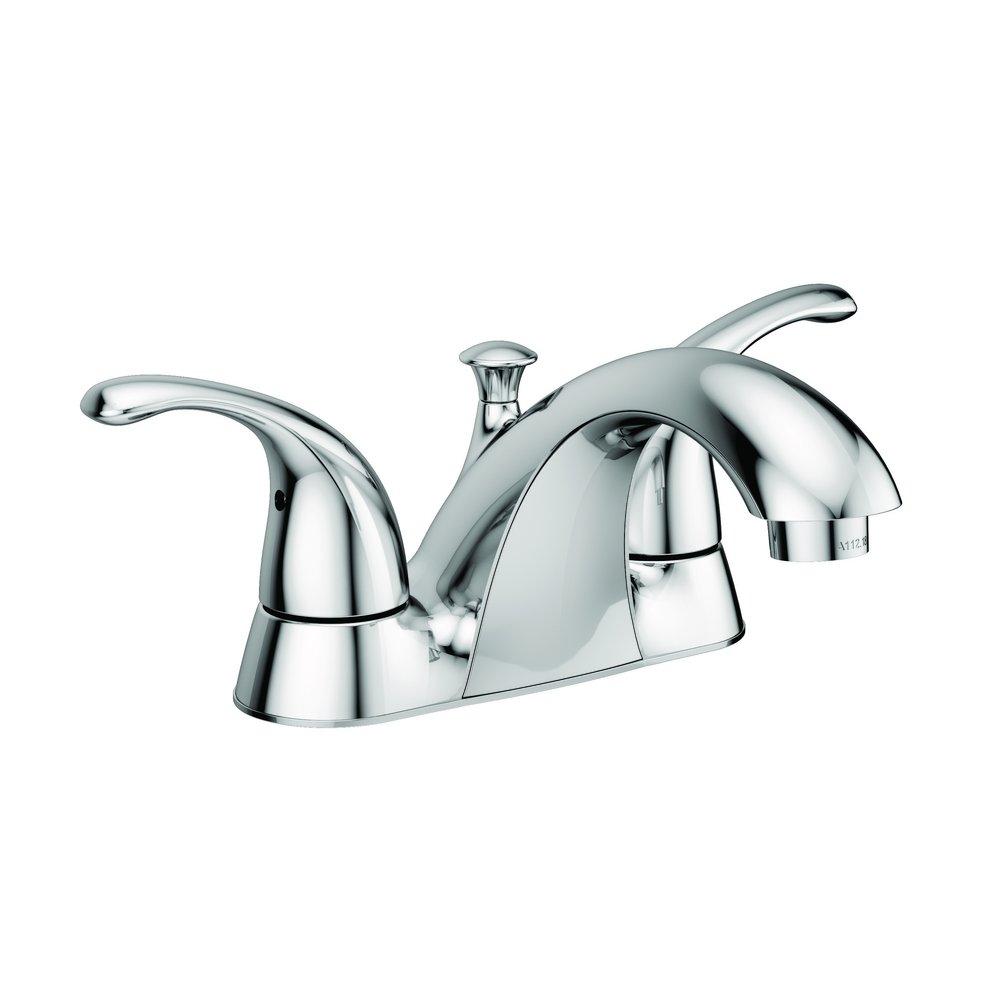 PROFLO® Two Handle Centerset Bathroom Sink Faucet in Polished Chrome ...