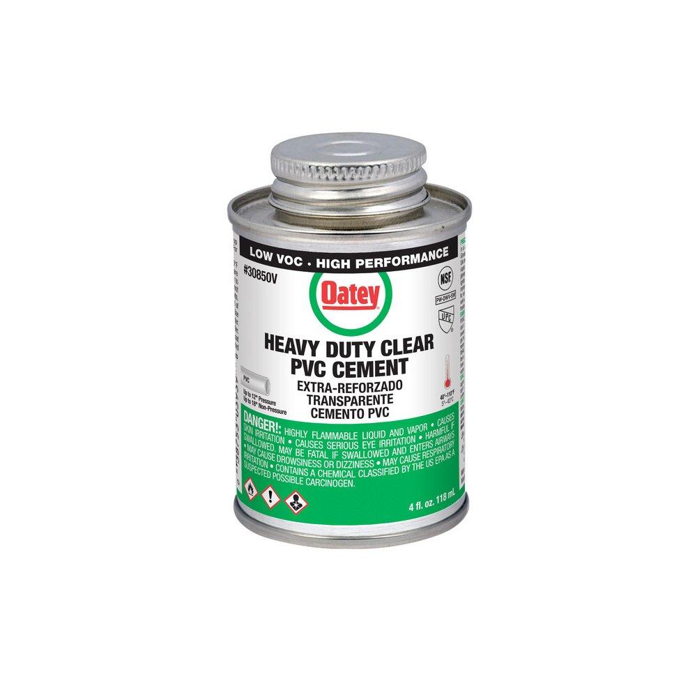 Oatey® 4 oz. Heavy Duty Clear PVC Pipe Cement | Ferguson